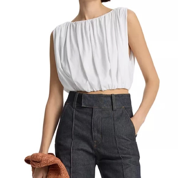 A.L.C. | Tops | Alc White Crop Top | Poshmark